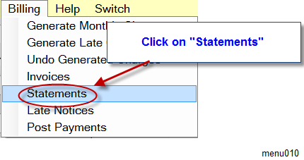 Sending Statements